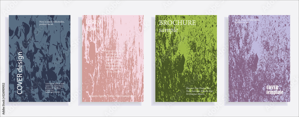 Minimalistic cover design templates. Set of layouts for covers of books ...