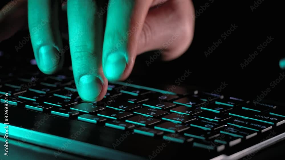 single-click on the keyboard buttons. password entry. neon color ...