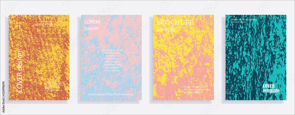 Minimalistic cover design templates. Set of layouts for covers of books ...