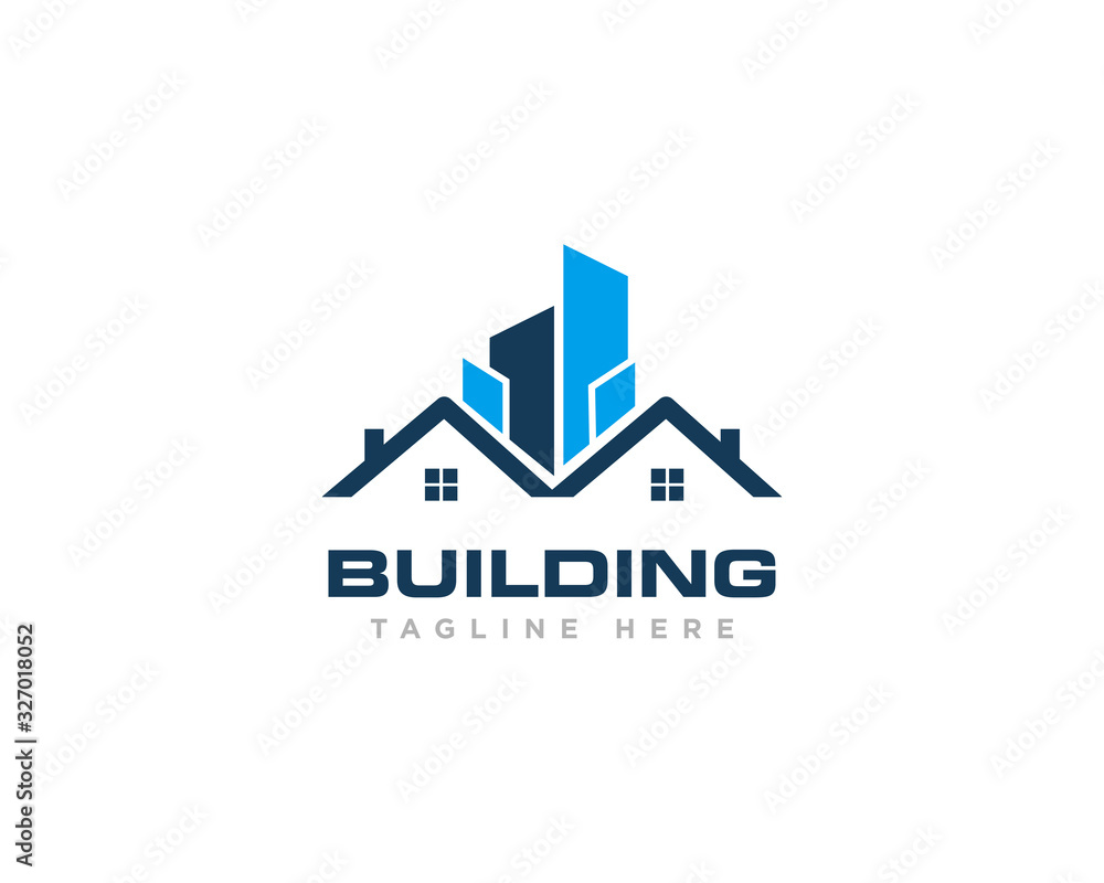 Building Construction Logo Design Vector Stock Vector | Adobe Stock