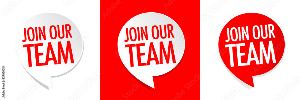 Join our team Stock Vector | Adobe Stock