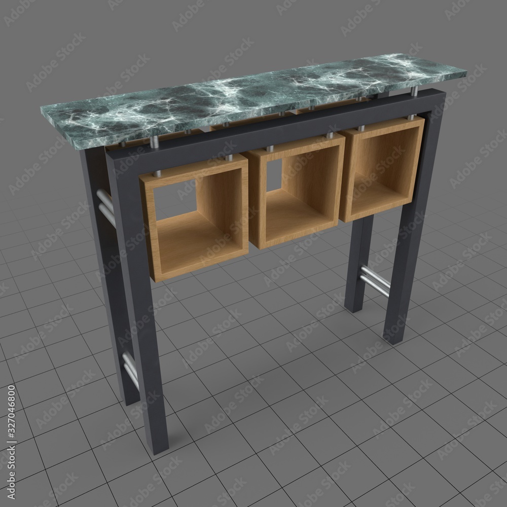 Modern console table Stock 3D asset | Adobe Stock