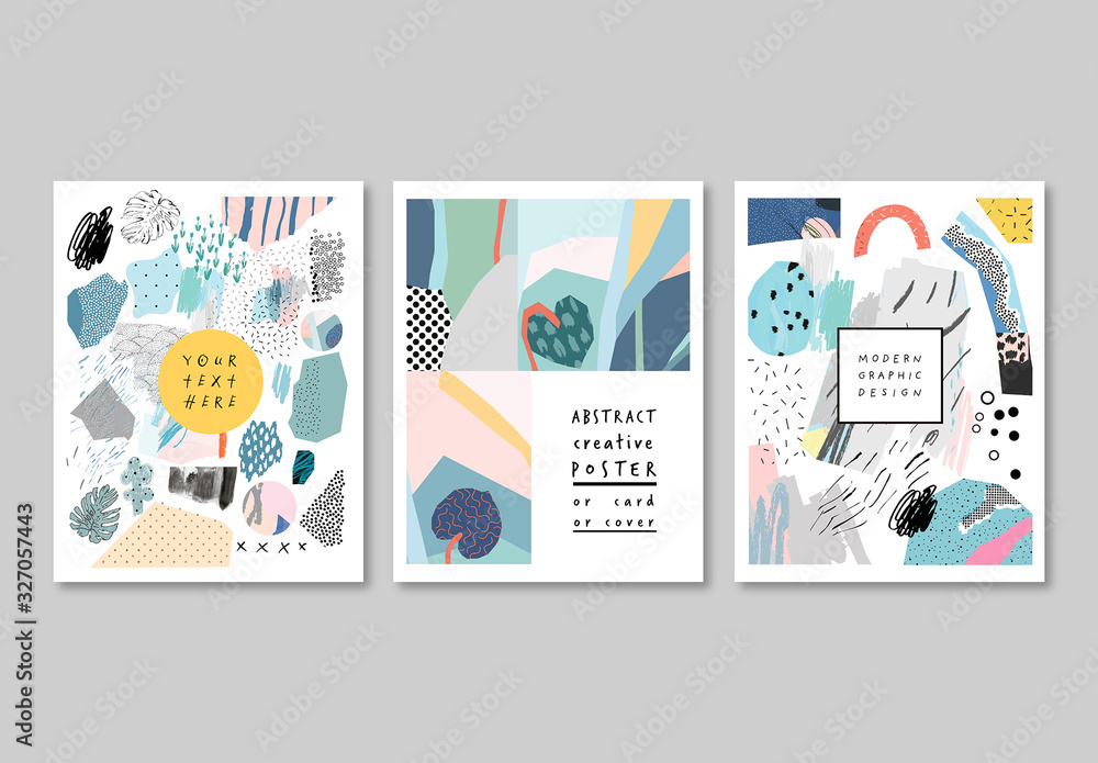 Set of Creative Poster Layouts Stock Template | Adobe Stock