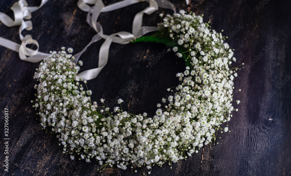 Gypsophila paniculata flowers in bridal concept Stock Photo | Adobe Stock