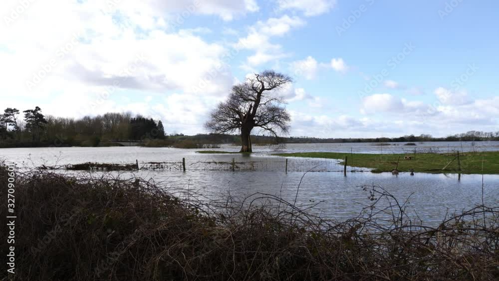 River Seven Flooding - Buildwas Ironbridge Floodplain - Shrewsbury ...