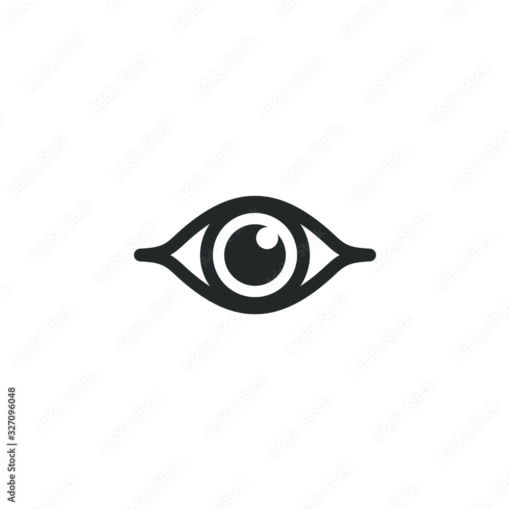 Eye icon template color editable. Eye symbol vector sign isolated on ...
