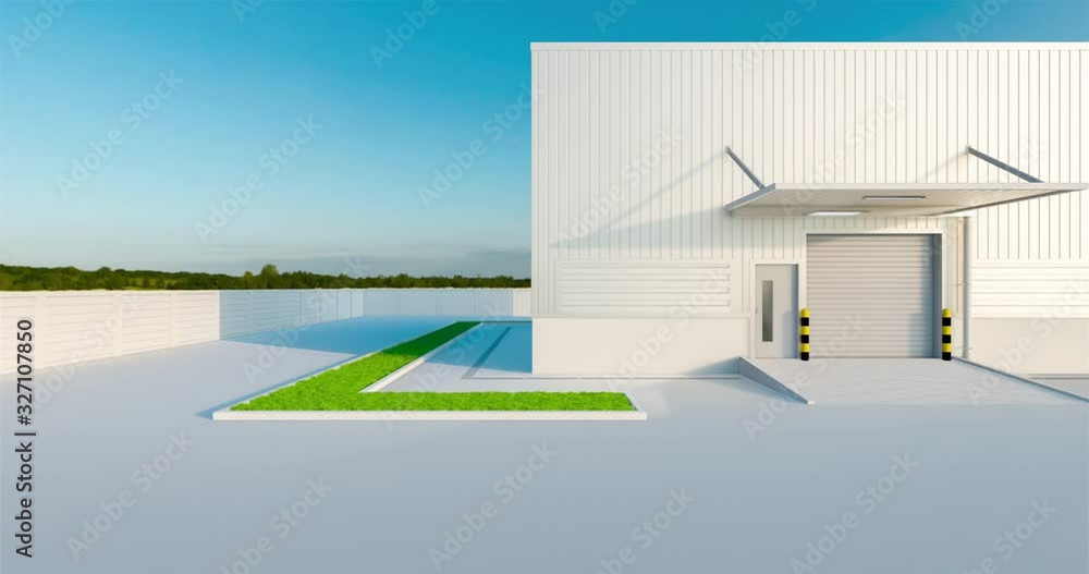 Industrial commercial building, property or facade use as factory ...
