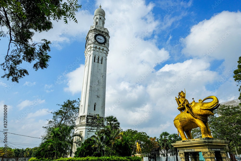 Jaffna, Sri Lanka - February 2020: Jaffna Clock Tower, built in 1875 to ...