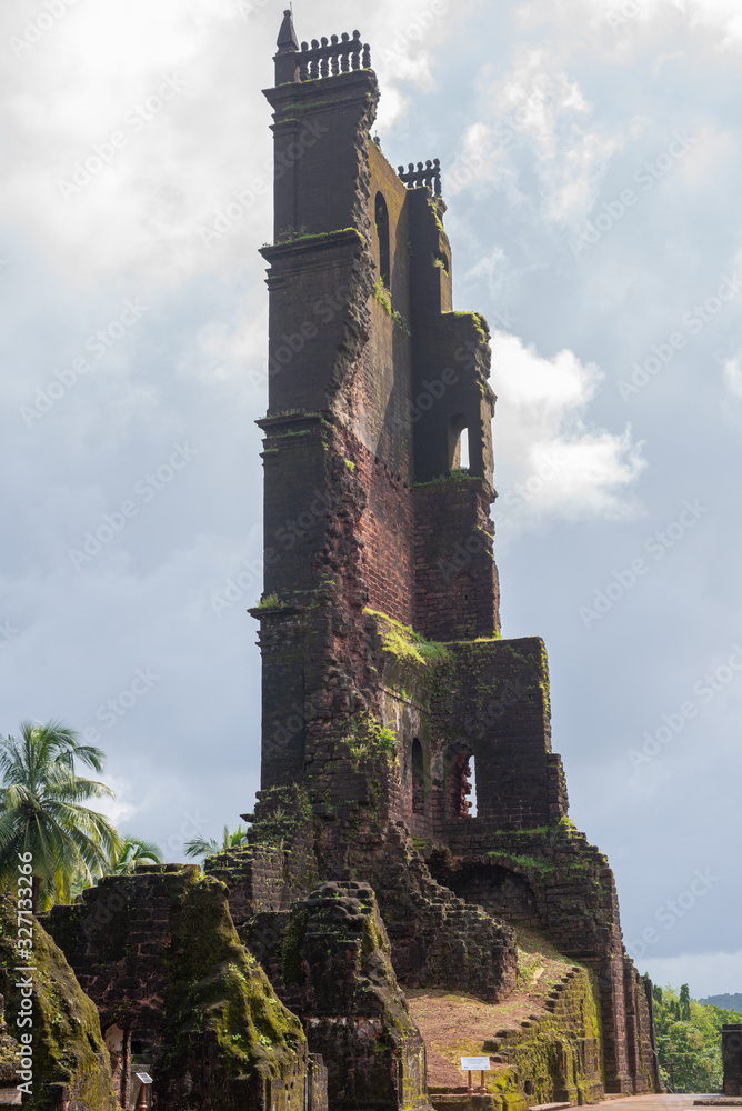 Famous tourist attraction St. Augustine Tower, a world heritage site at ...