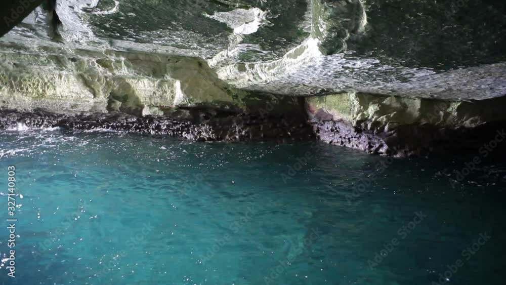 Underground ocean water grottos cave, secret cave, Rosh Hanikra, Israel ...