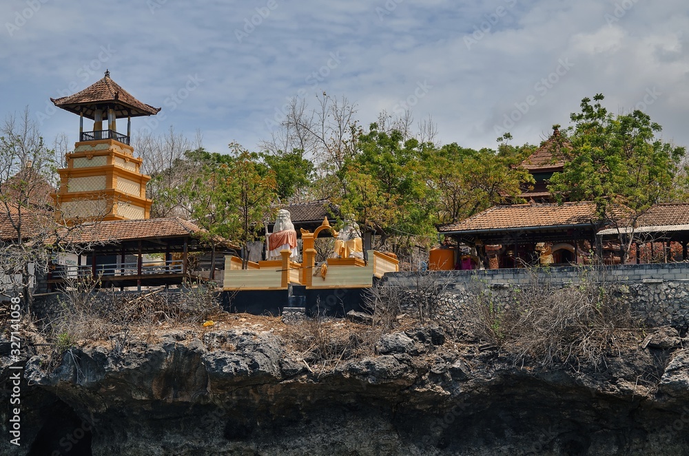 Hindu temple on Deer Island (Ganesha Menjangan Temple) near Bali island ...