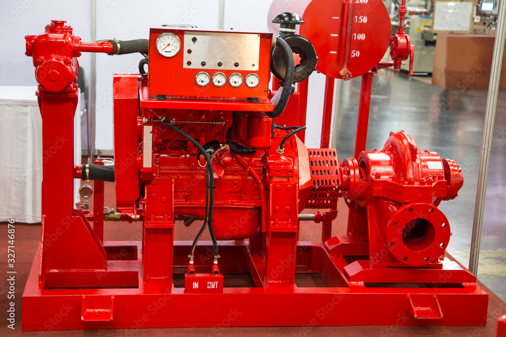 Foto de Industry skid mounted fire pump engine set for fire fighting in ...