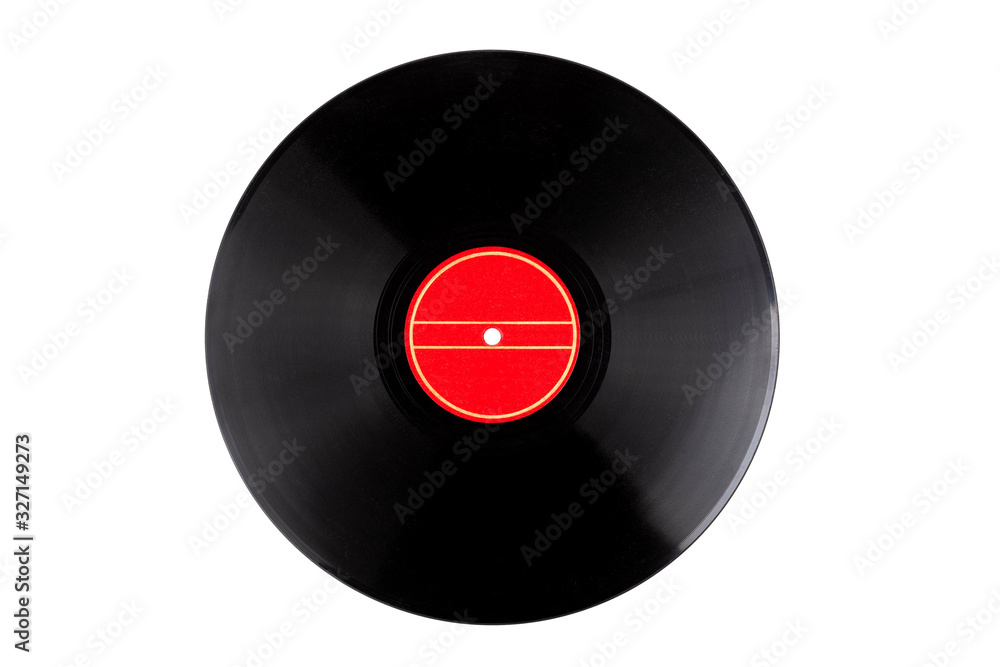 Simple clean clear vinyl record template, disc with a empty, blank ...
