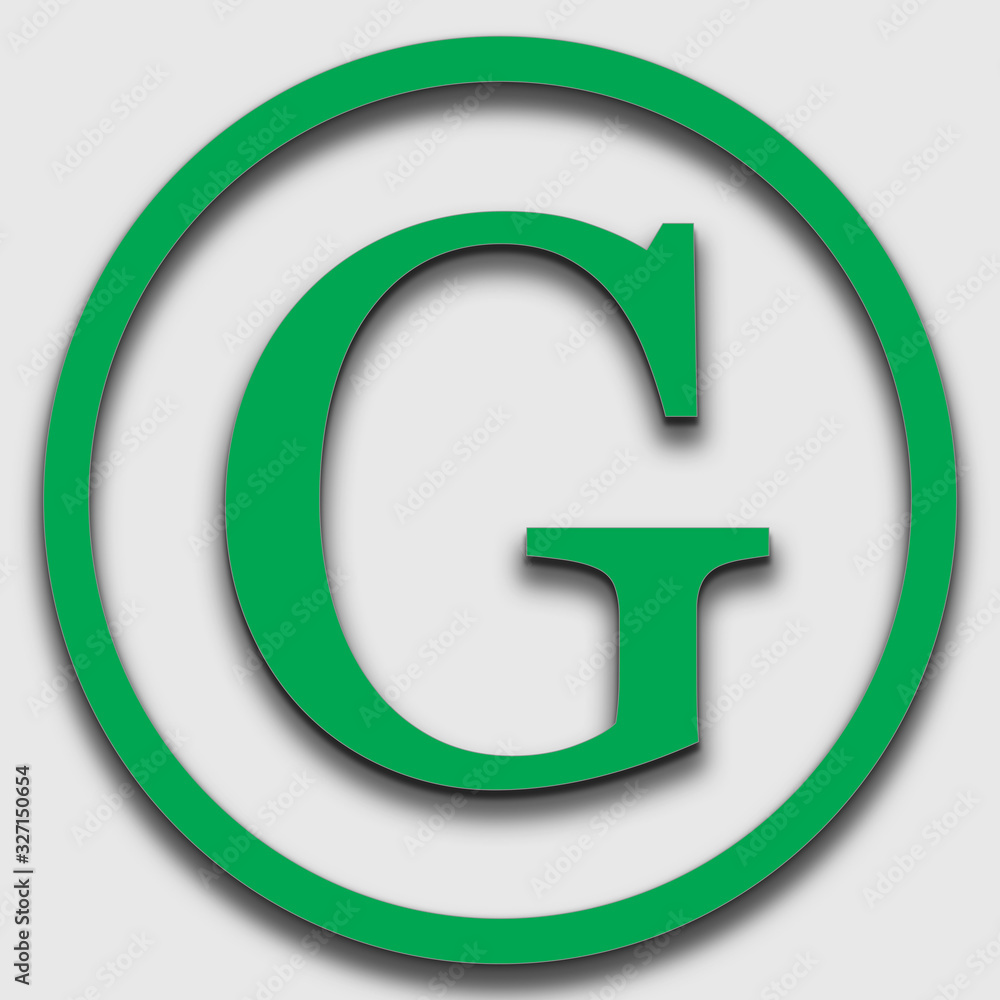 Green color 3d G logo, New green color G logo,Green logos ilustração do ...