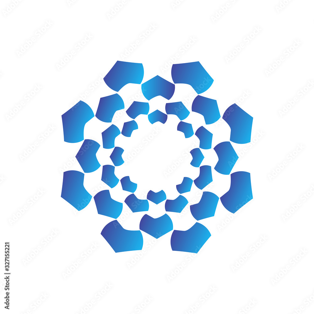 octagon logo vector Stock Vector | Adobe Stock