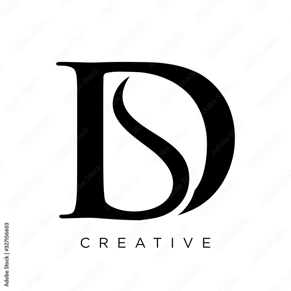 dss luxury logo design Stock Vector | Adobe Stock