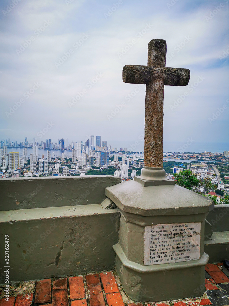 Convento de la Popa, Cartagena, Colombia. Spanish, fortification. Stock ...