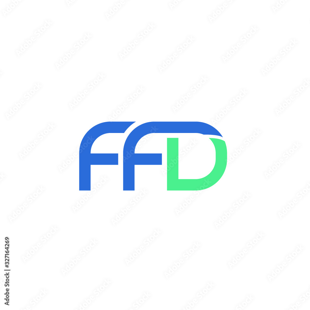 Modern Sophisticated FFD letter logo Stock Vector | Adobe Stock