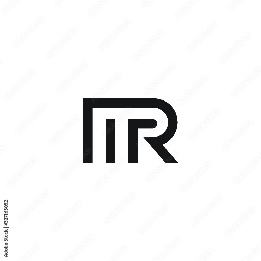 MR Letter Initial Logo Design Template Vector Stock Vector | Adobe Stock