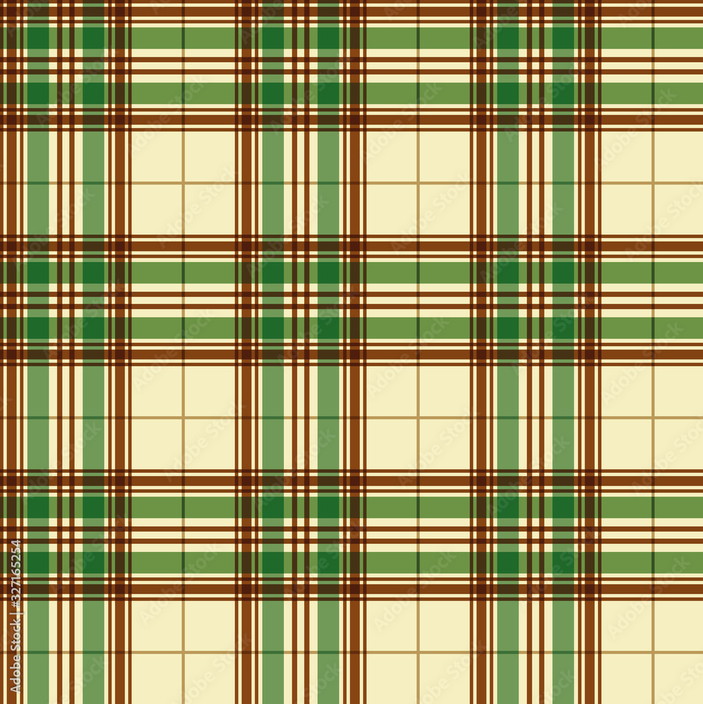 Seamless checkered texture of green color. Textile background ...