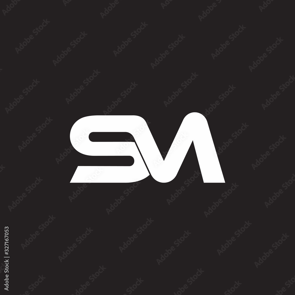 letter sm simple linked overlapping symbol logo vector Stock Vector ... letter sm simple linked overlapping symbol logo vector Stock Vector ...
