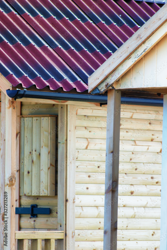 Abstract view of Beach huts. Sutton on Sea beach hut juxtaposition of ...