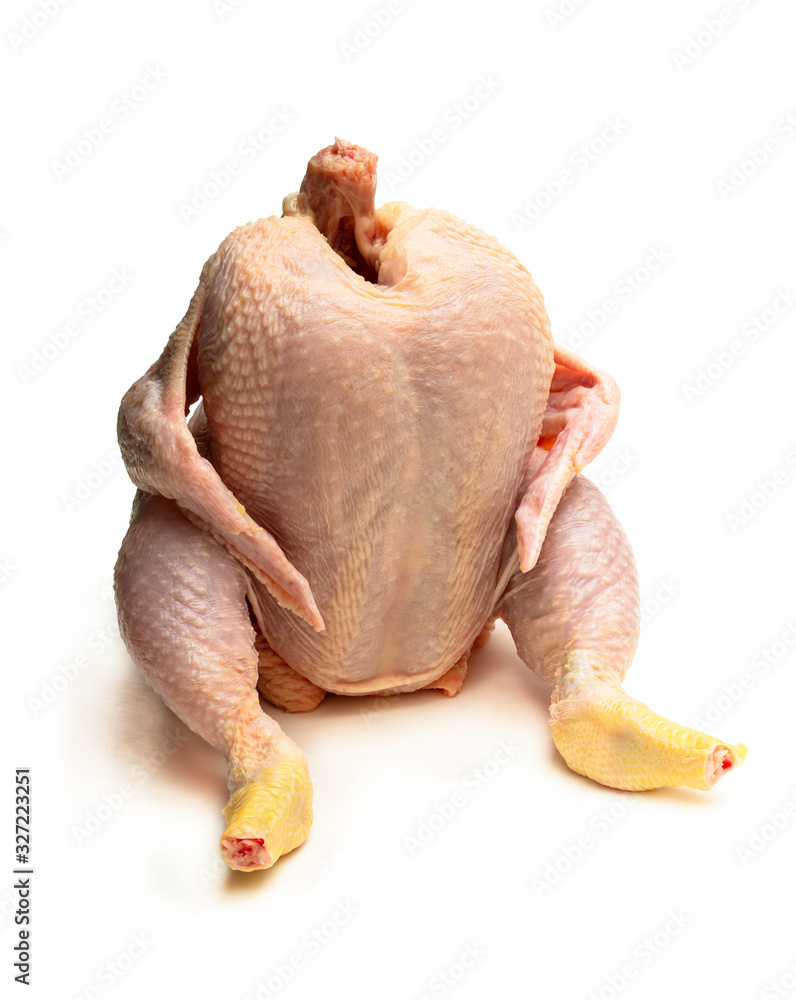 Raw Whole Chicken Standing