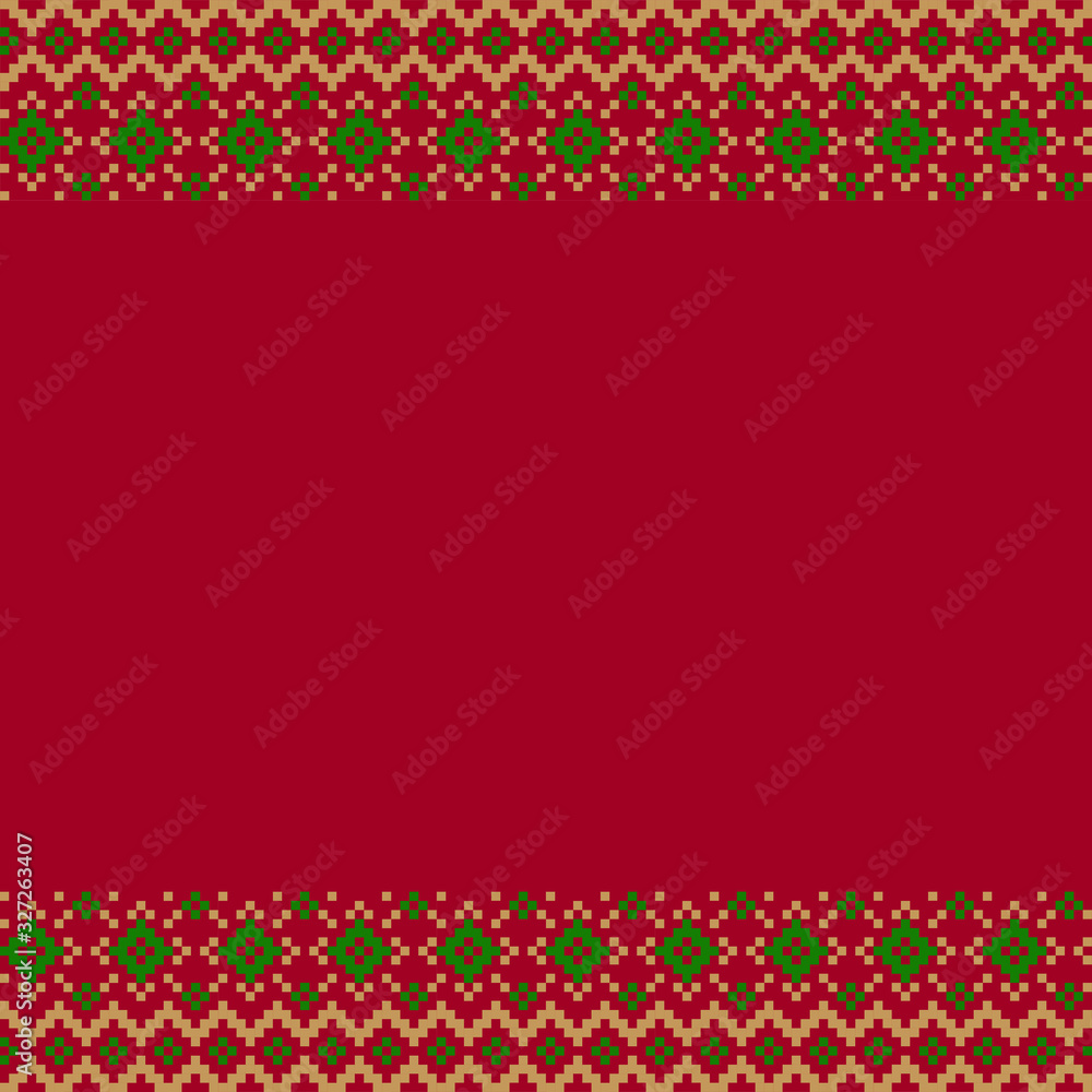 Christmas Fair Isle Border Template - This is a Christmas fair isle ...