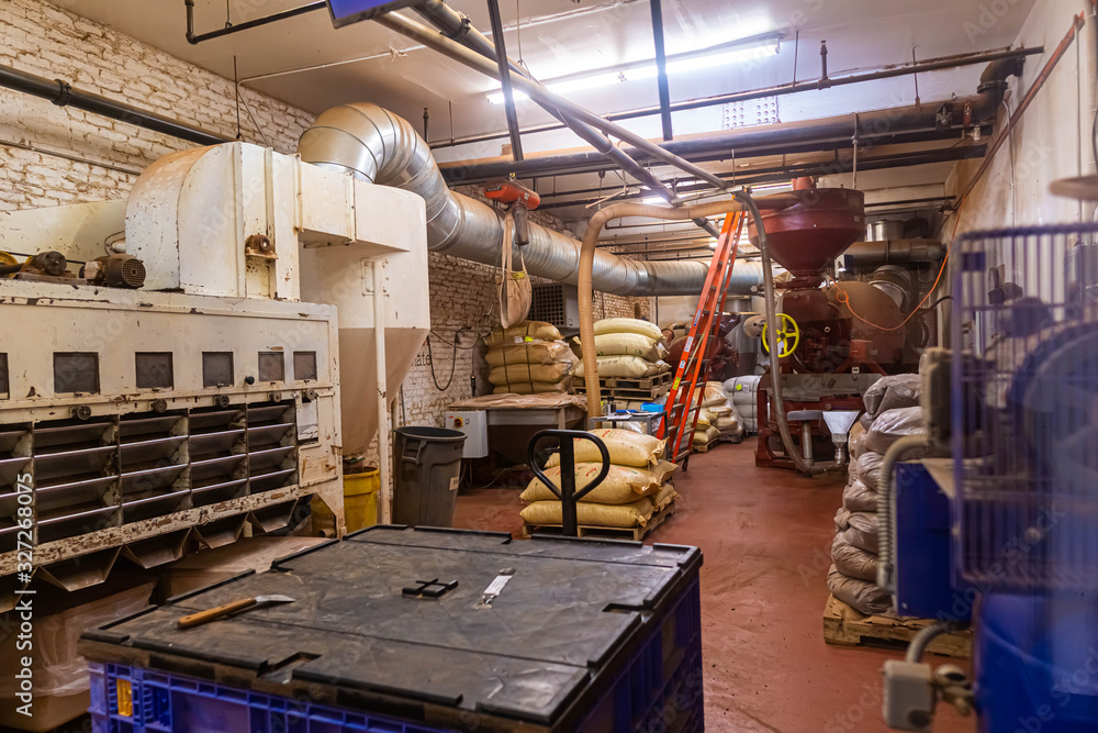 Inside of a chocolate factory Stock Photo | Adobe Stock