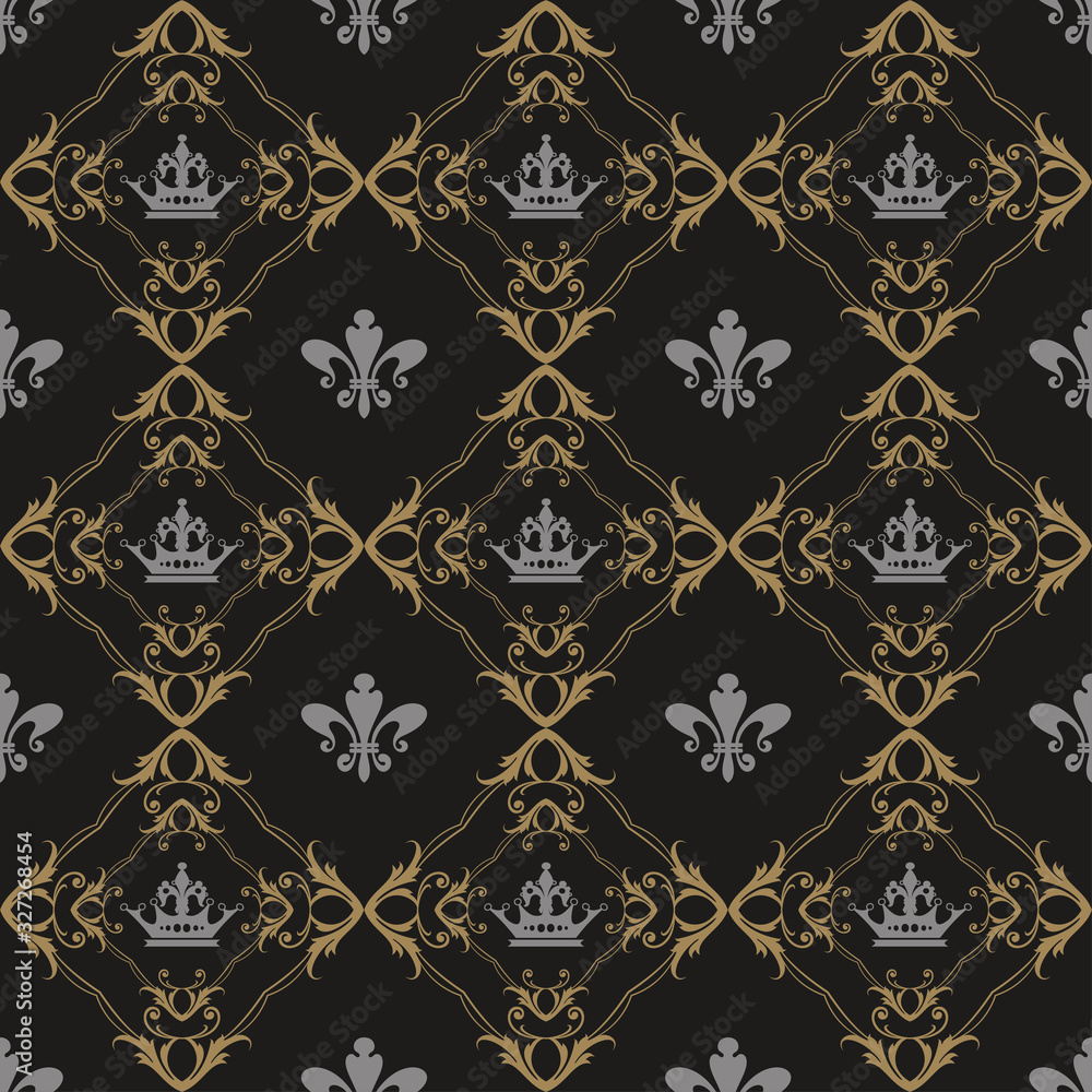 Royal background dark wallpaper stylish seamless pattern for your ...