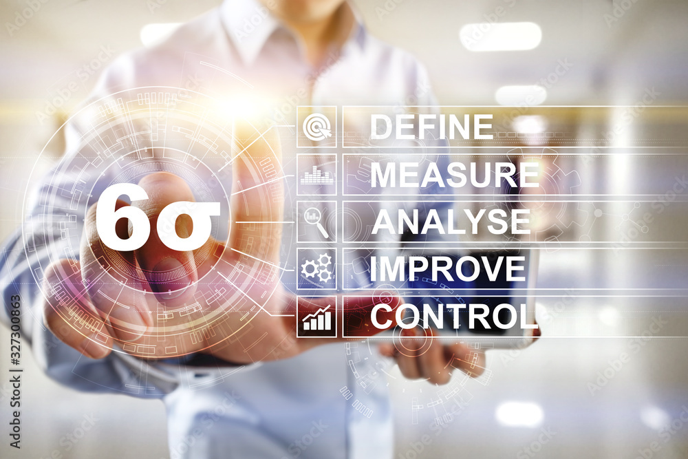 Six sigma - set of techniques and tools for process improvement. Stock ...