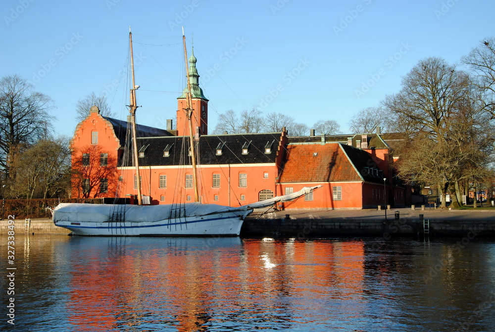 Halmstad Castle (Halmstads slott), a 17th-century castle on the Nissan ...