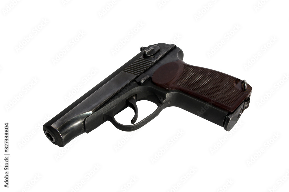 The Makarov pistol. Isolated image Stock Photo | Adobe Stock