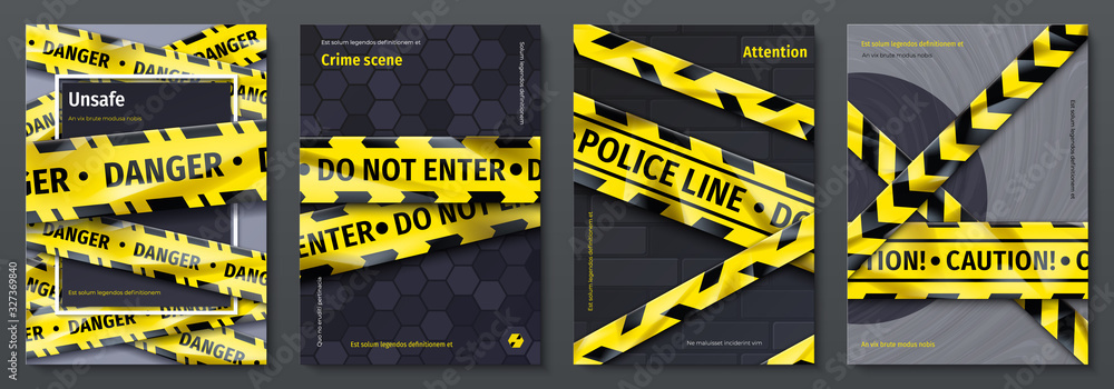 Warning Poster Template