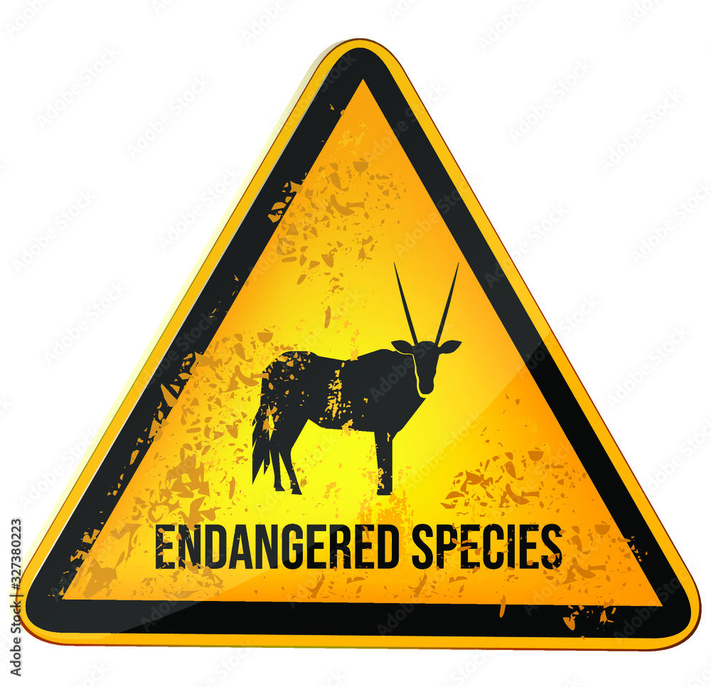 Endangered Animals Sign
