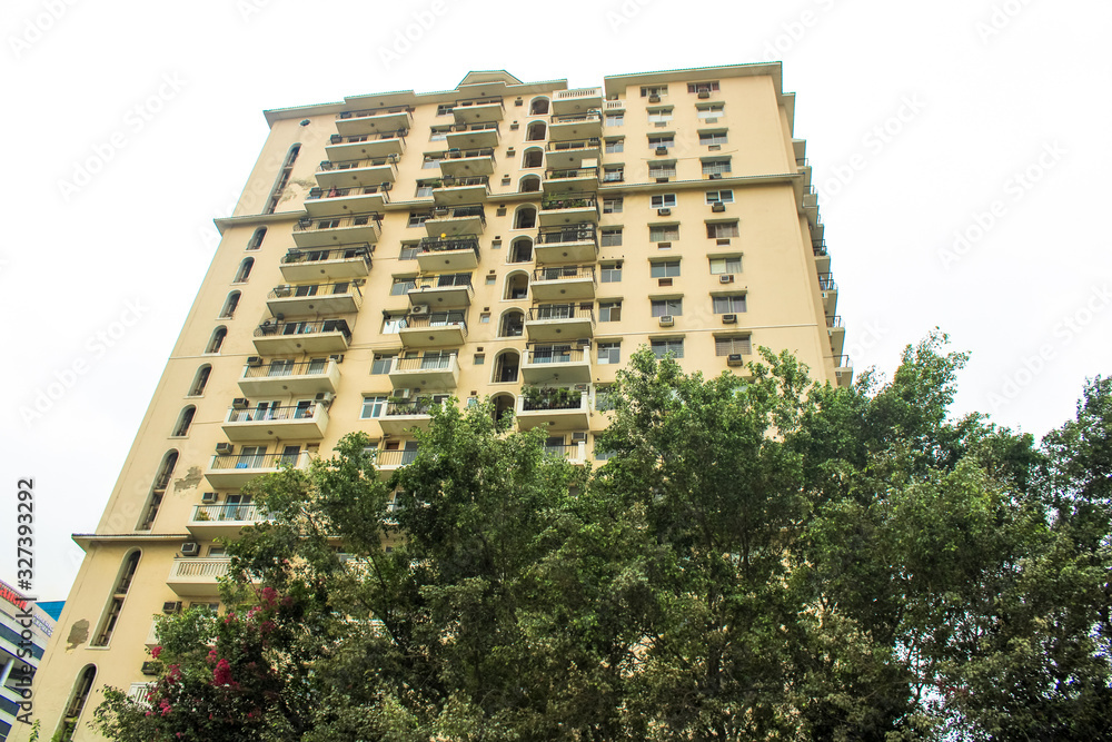 Gurgaon/Gurugram, Haryana, India - 25 July, 2019: High rise residential ...