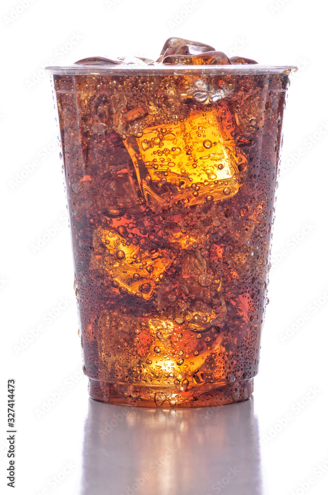 Plastic Cup with Soda Stock Photo | Adobe Stock