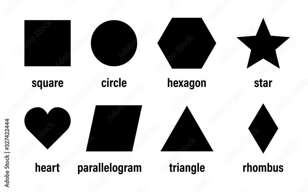 Geometric basic shapes vector isolated element design. Abstract ...