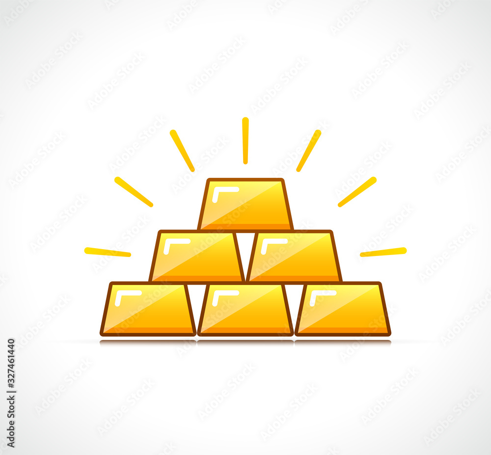 Vector gold icon symbol design Stock Vector | Adobe Stock