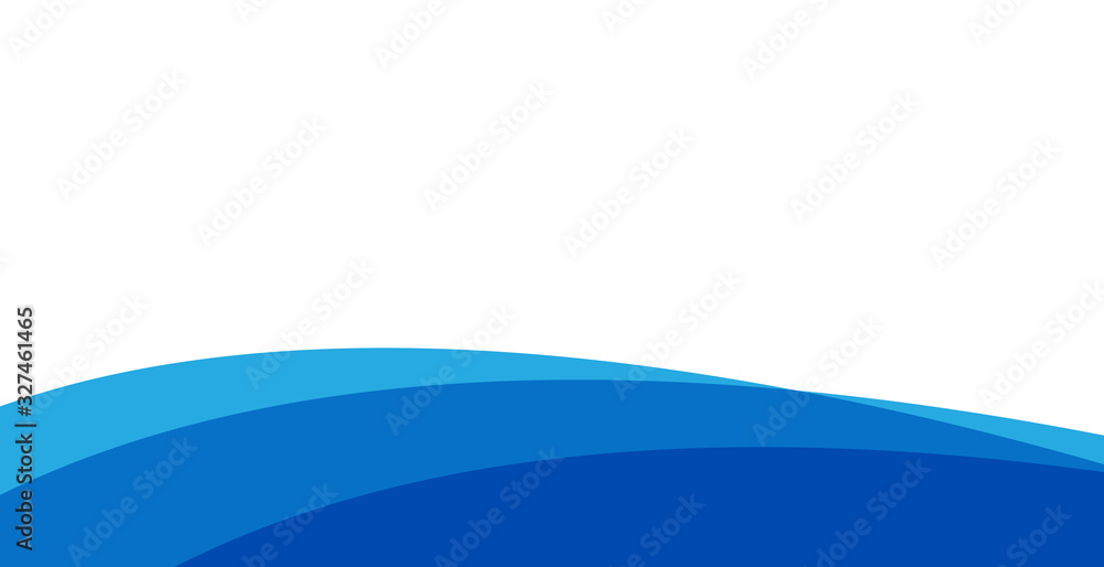 simple blue background . flat blue gradation . wavy background Stock ...