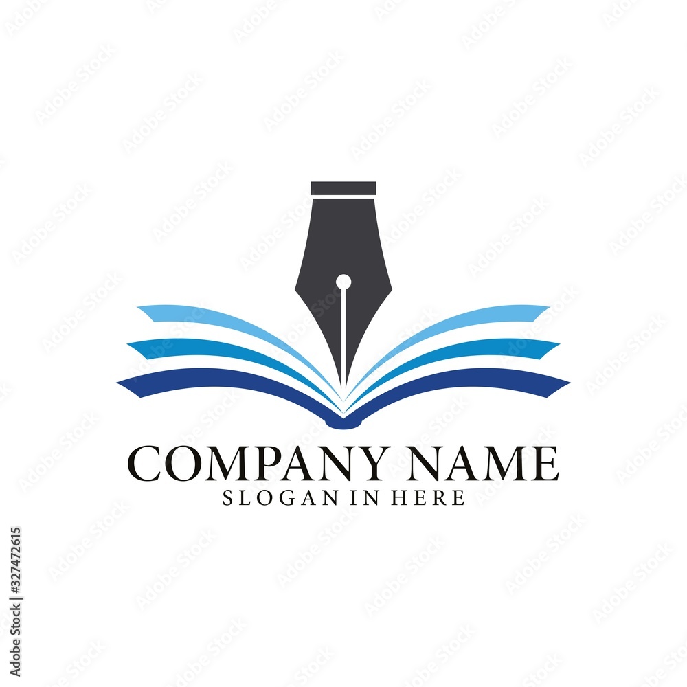 Book education logo template illustration design. Smart learning ...