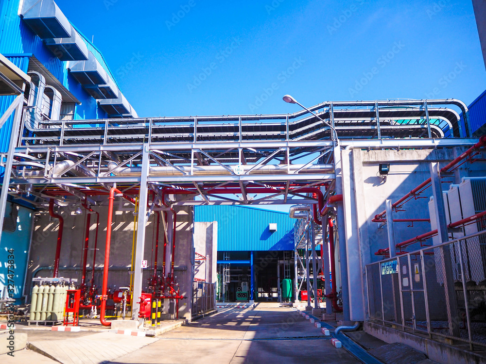 Conduit and cable tray was installed in power plant which popular in ...