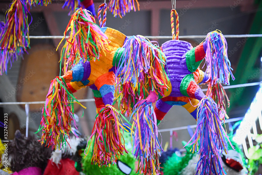 Pinata is a symbol of the Mexican culture. Stock Photo | Adobe Stock
