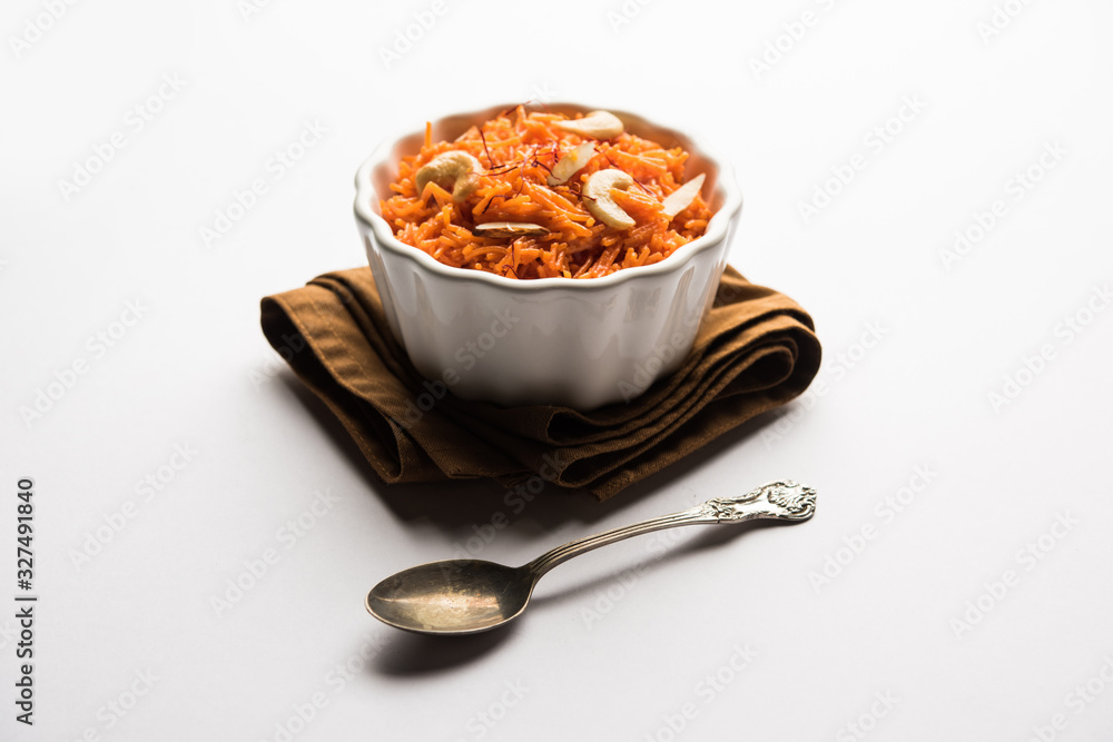 Vermicelli / Semiya Kesari is a popular indian sweet served in a bowl ...