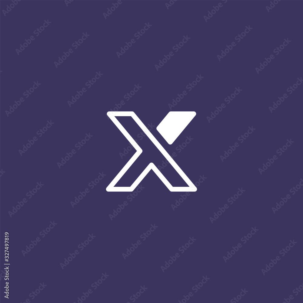 x logo, simple and clean x logo designs Stock Vector | Adobe Stock