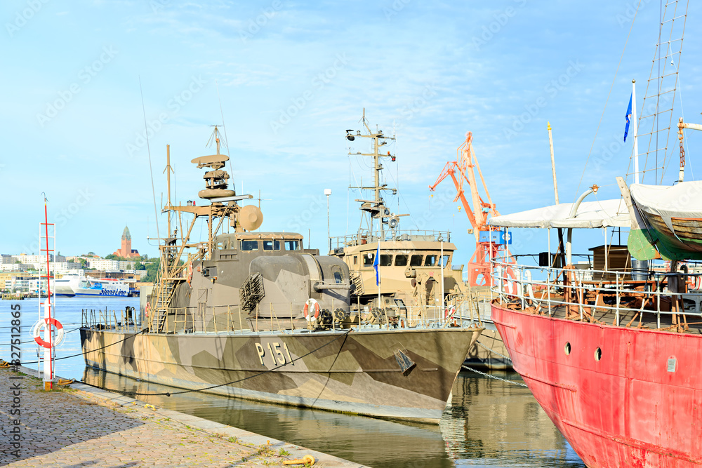 Gothenburg, Sweden - June 25, 2019: PATROL BOAT HMS HUGIN (P 151 ...