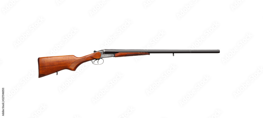 Foto de Classic double-barreled hunting shotgun. Weapons for hunting ...