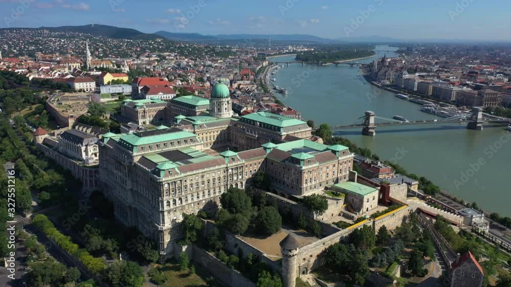 Aerial view of the panorama of Budapest, Hungary - 4K drone footage of ...