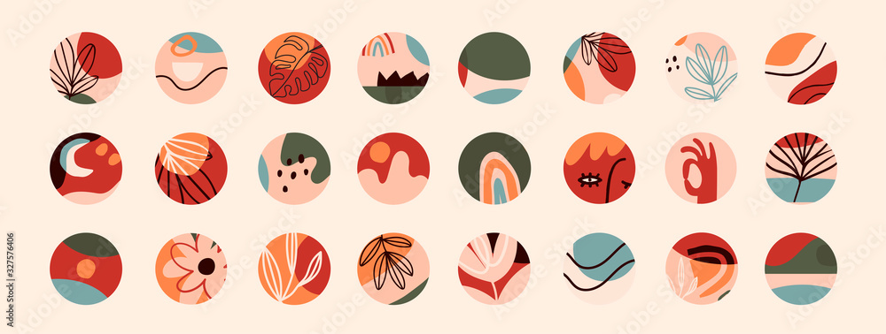 Big Set of various vector highlight covers. Abstract backgrounds ...