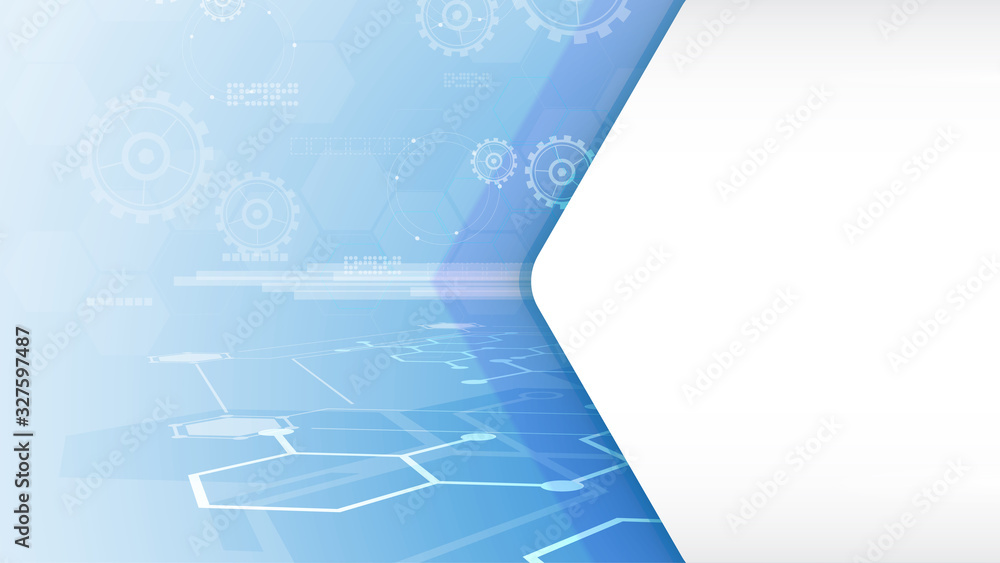 hexagon pattern innovation tech background Stock Vector | Adobe Stock